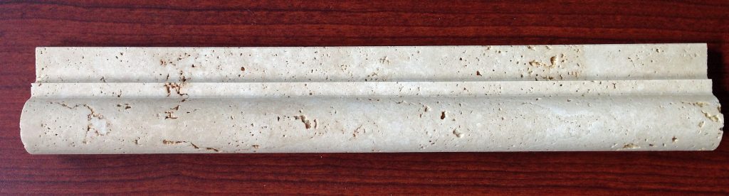 1-7/8" x 12" Travertine Chair Rail | Heeby's Surplus Inc.