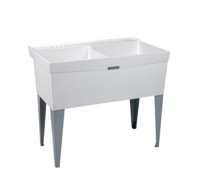 40" DURASTONE® UTILATWIN® Double Laundry Tub | Heeby's Surplus Inc.