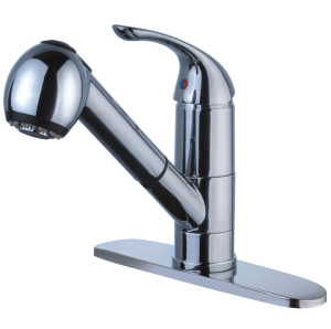 Freendo Noble Single Handle Pull-Out Kitchen Faucet Chrome | Heeby's ...