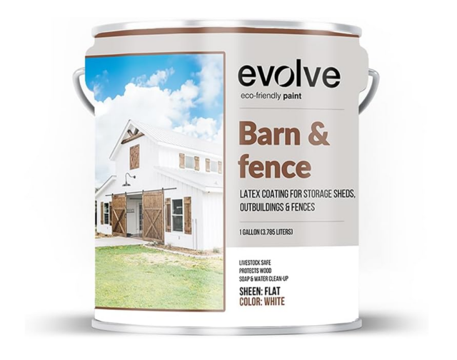 Evolve White Barn & Fence Paint 1 Gallon | Heeby's Surplus Inc.